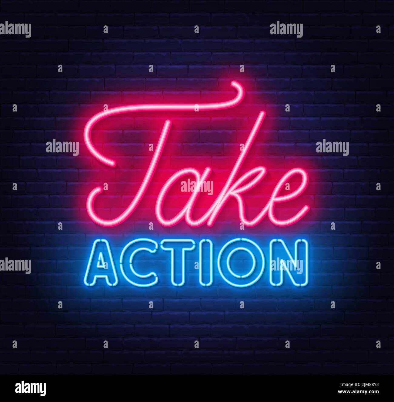 Time for action banner Stock Vector Images - Alamy
