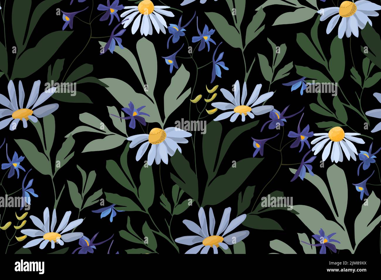 Gardening wildflowers Stock Vector Images - Alamy