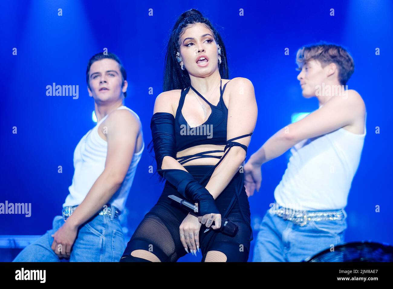 Mabel (Mabel Alabama-Pearl McVey) performing during Somerset House ...