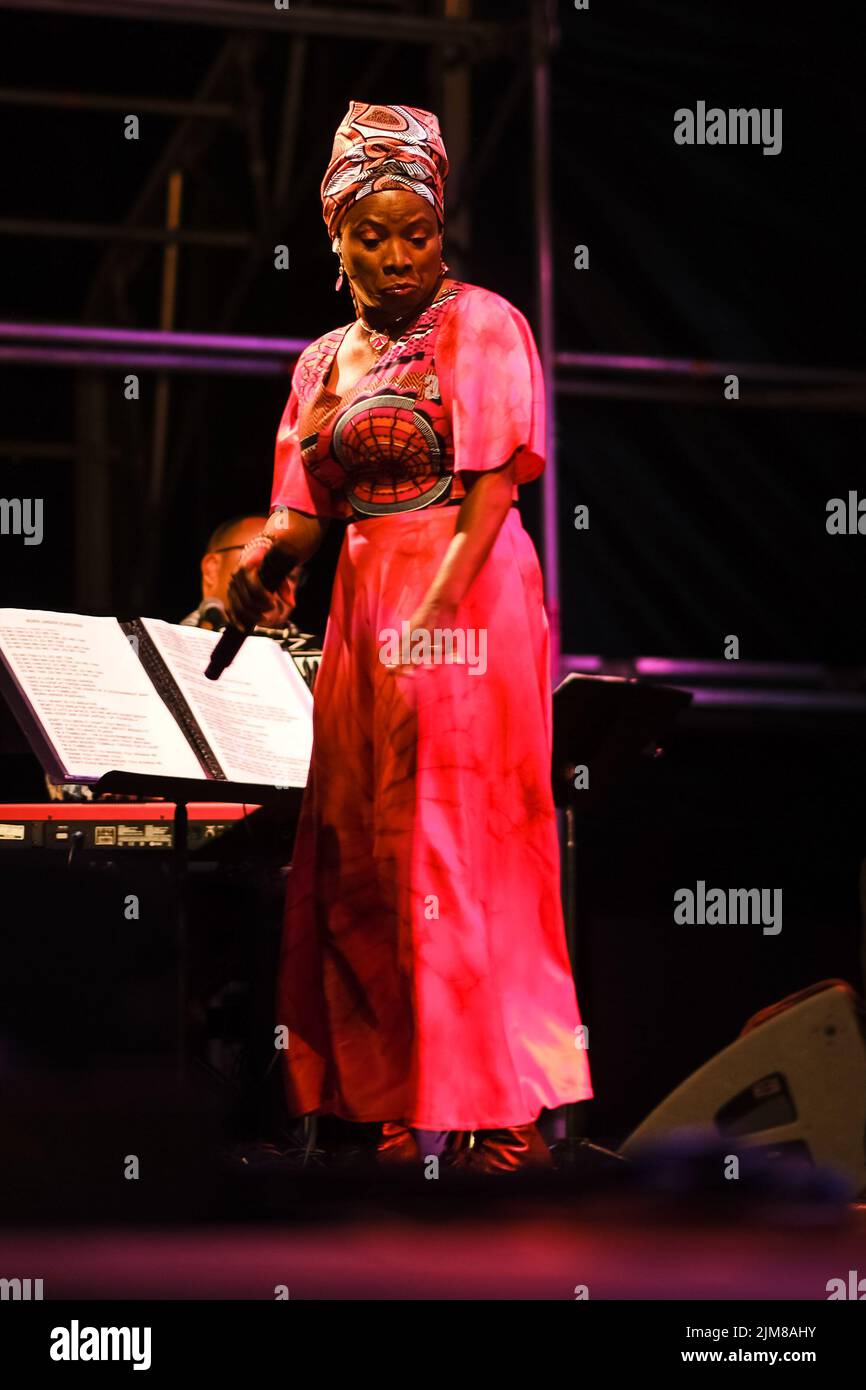 Angélique Kidjo photographed during the 40th WOMAD (World of Music arts ...