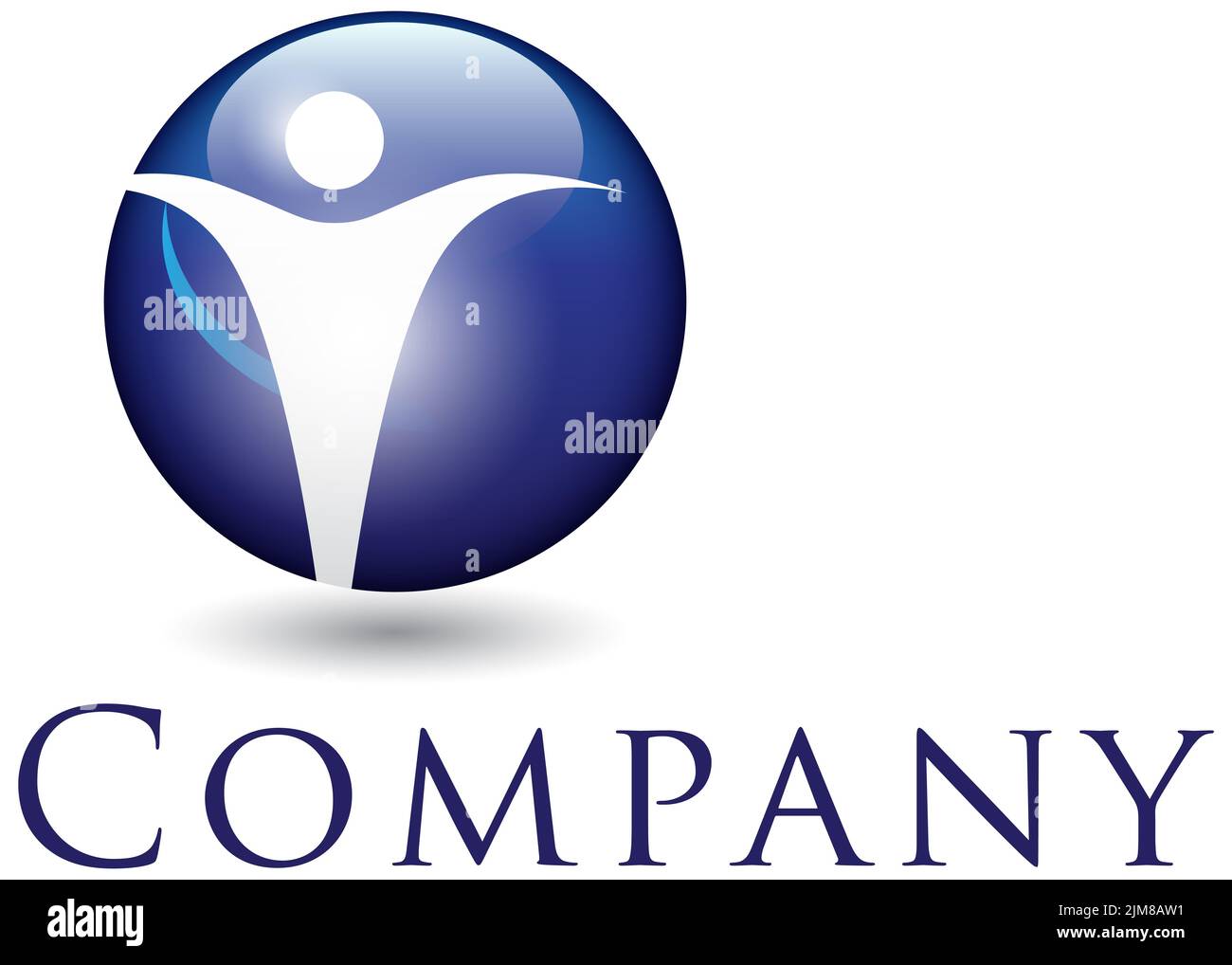 Elegant human logo Cut Out Stock Images & Pictures - Alamy