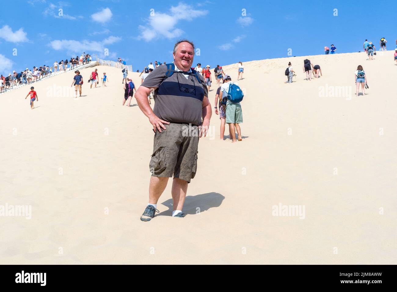 Le-Pyla-sur Mer, France, 04/08/2022, The Pilat dune, neighboring the ...