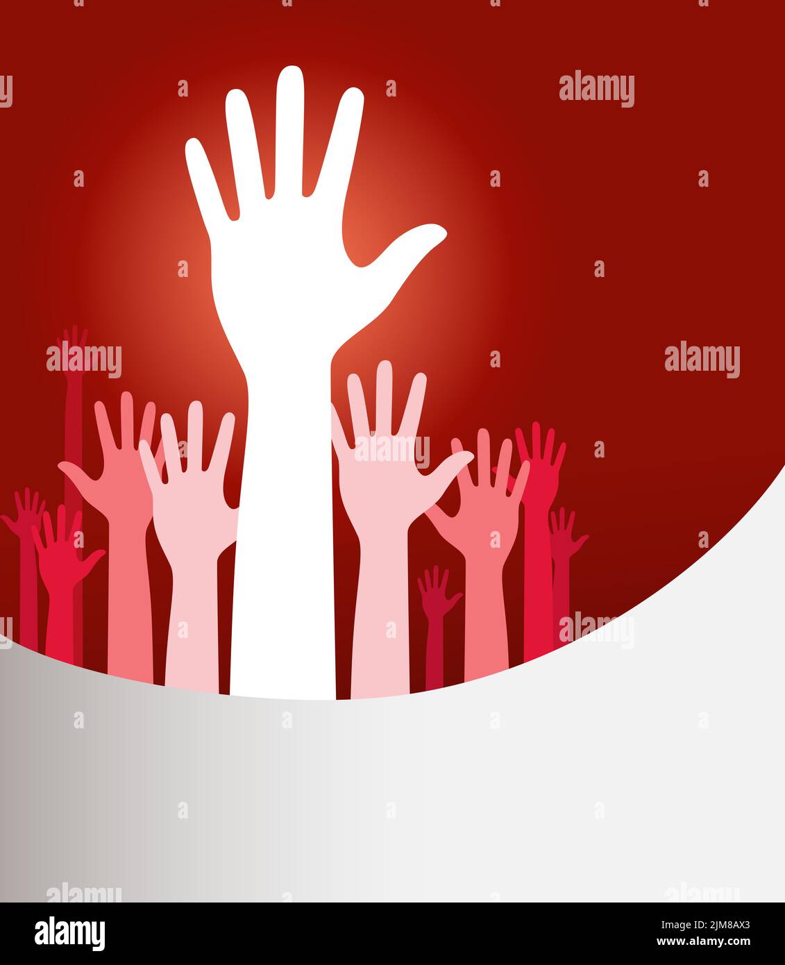 People hands together upwards hi-res stock photography and images - Alamy