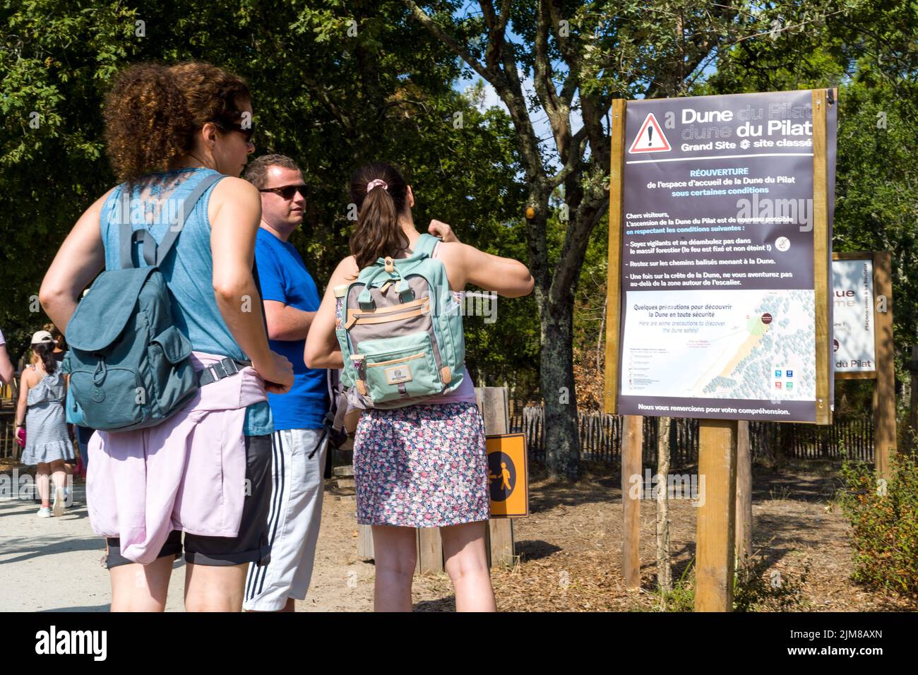 Le-Pyla-sur Mer, France, 04/08/2022, The Pilat dune, neighboring the ...