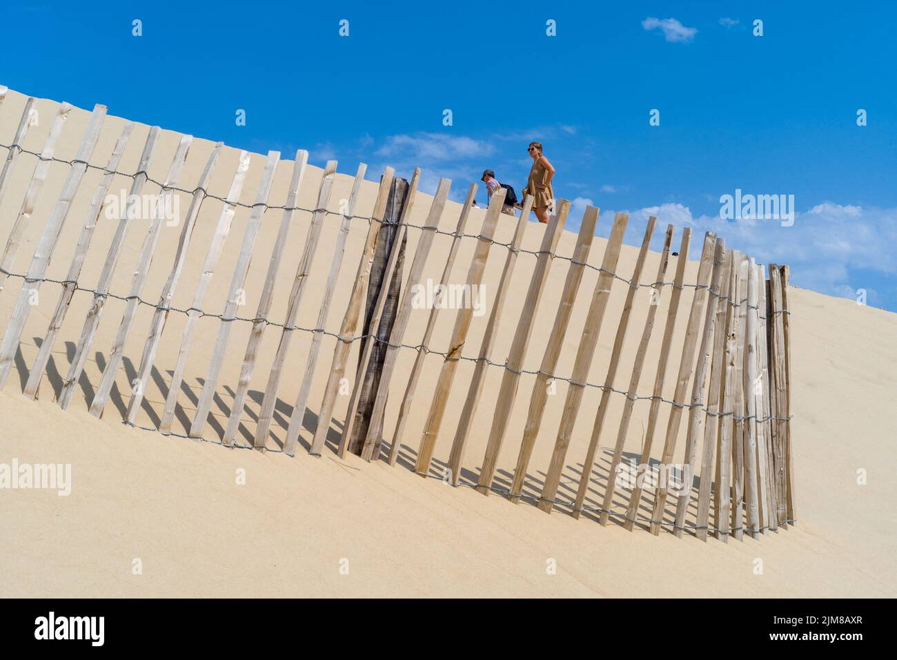 Le-Pyla-sur Mer, France, 04/08/2022, The Pilat dune, neighboring the ...