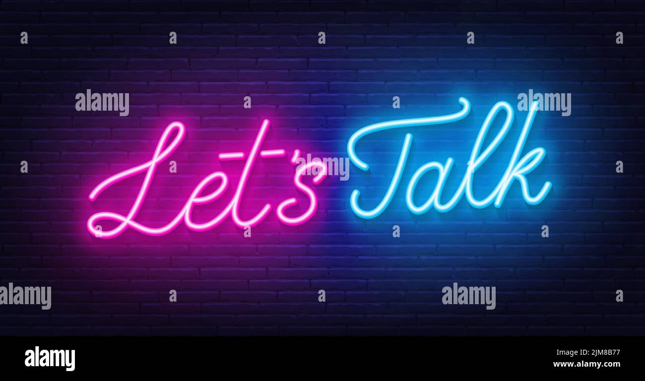 Let s talk Stock Vector Images - Alamy