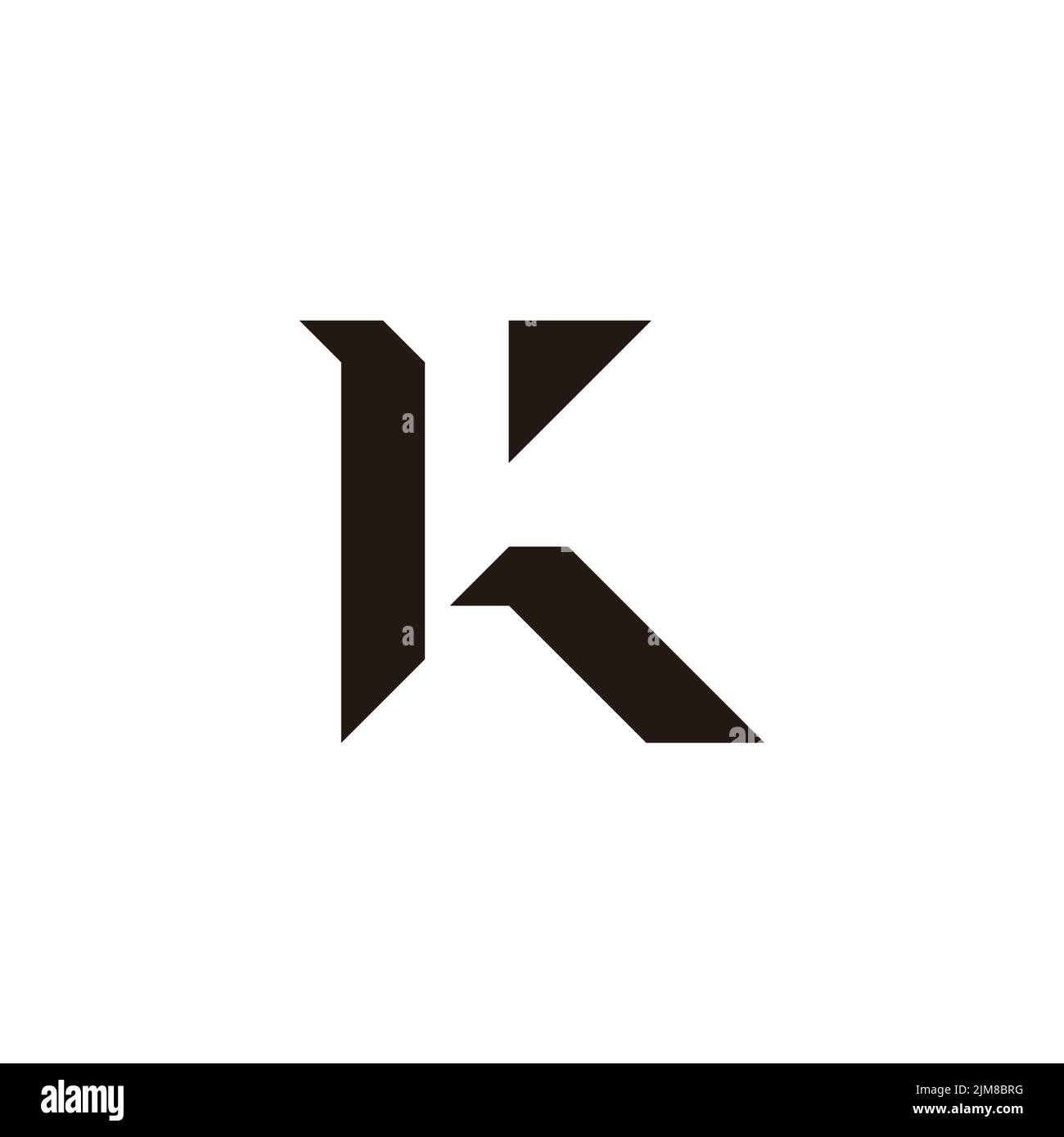letter k simple geometric clean logo vector Stock Vector Image & Art ...
