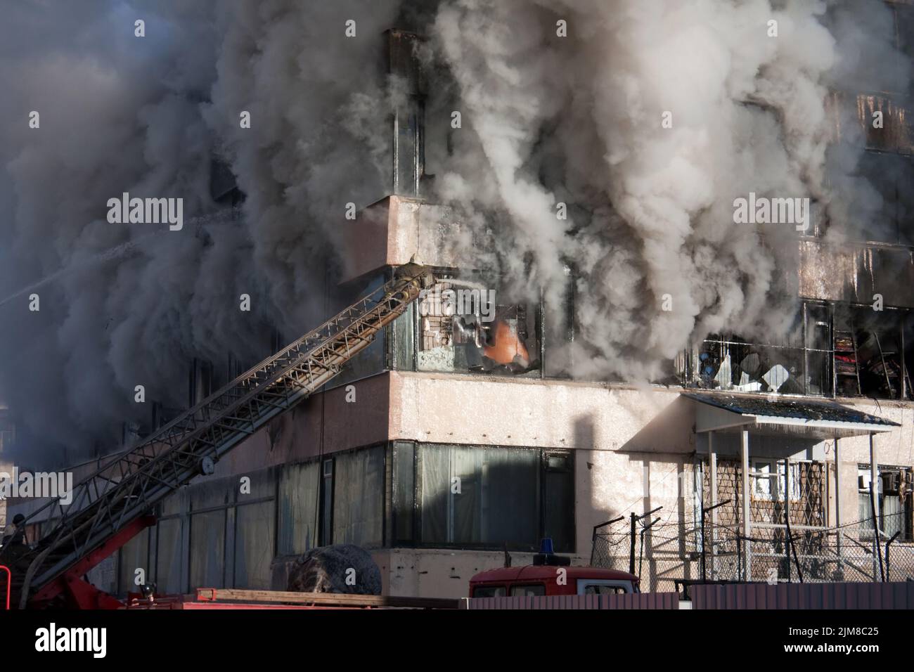 Firefighter on fire Stock Photo - Alamy
