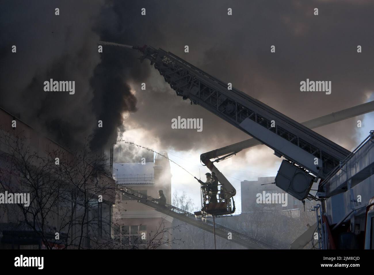 Firefighter on fire Stock Photo - Alamy