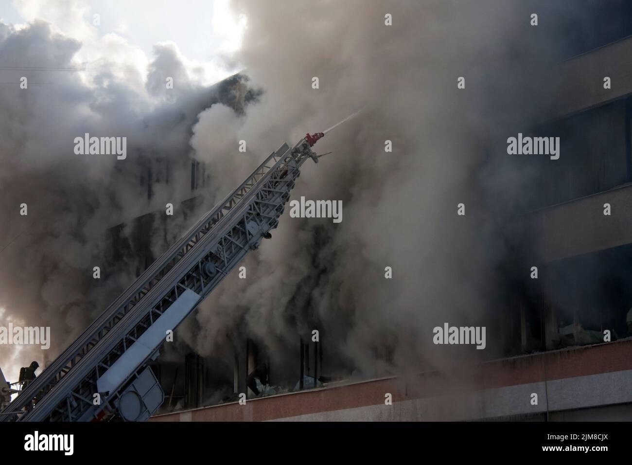 Firefighter on fire Stock Photo - Alamy