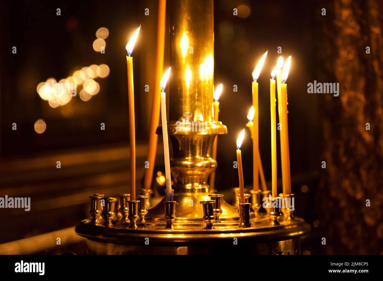 Church candle light Stock Photo - Alamy