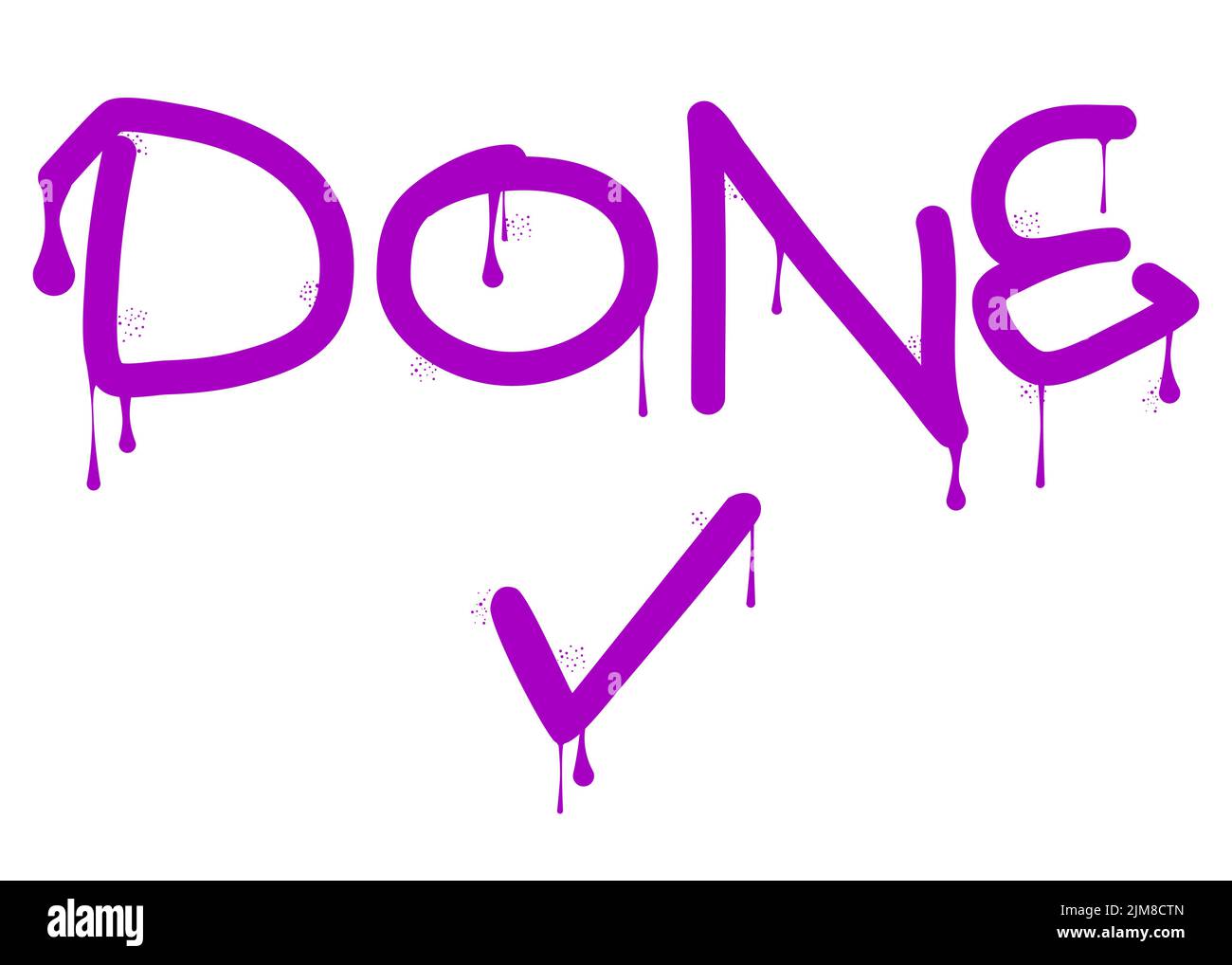 Done text with Checkmark, Graffiti tag. Abstract modern street art ... Done text with Checkmark, Graffiti tag. Abstract modern street art ...
