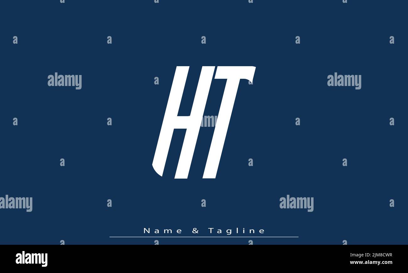 Alphabet letters Initials Monogram logo HT , TH Stock Vector Image ...