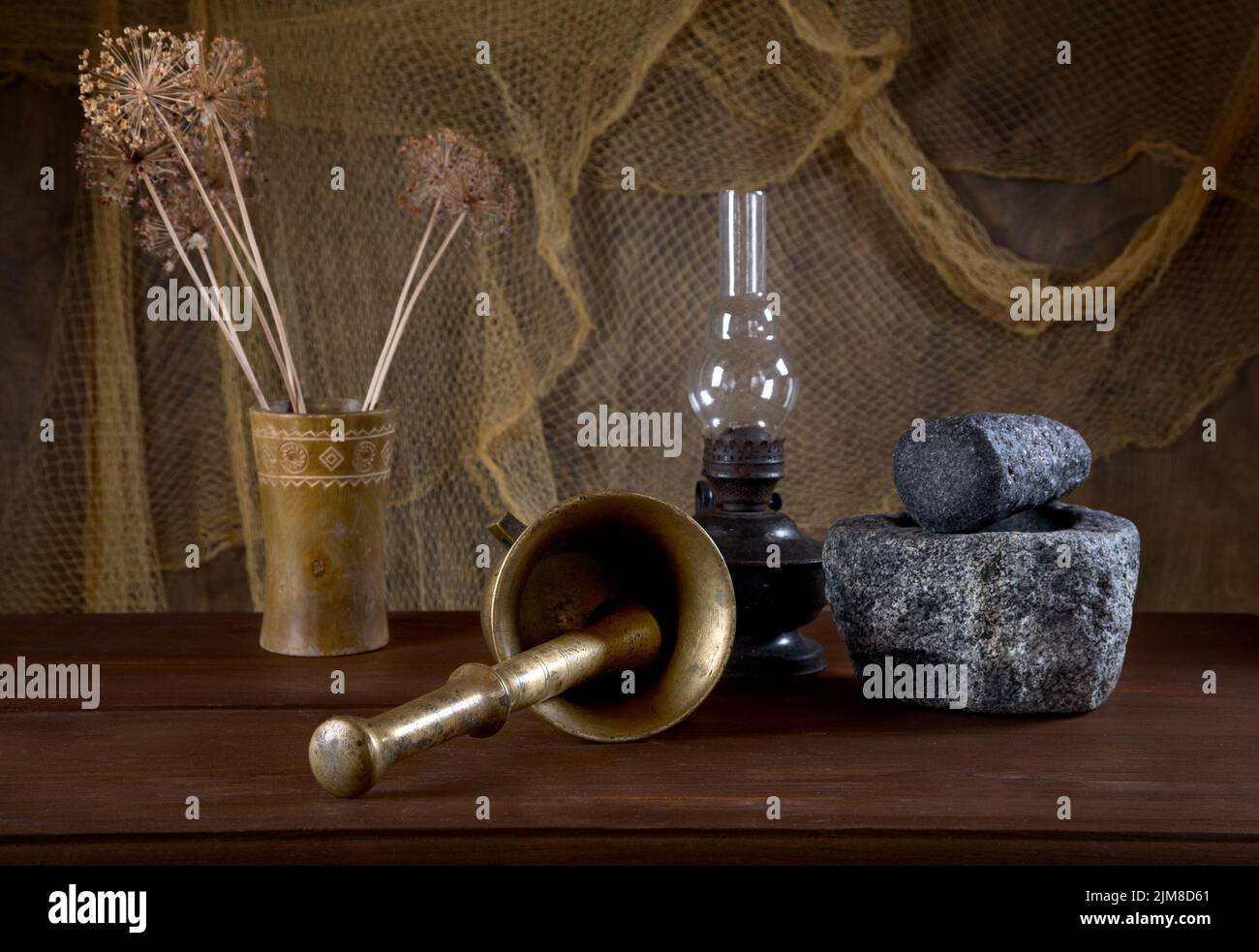 Still life of oil lamp hi-res stock photography and images - Alamy