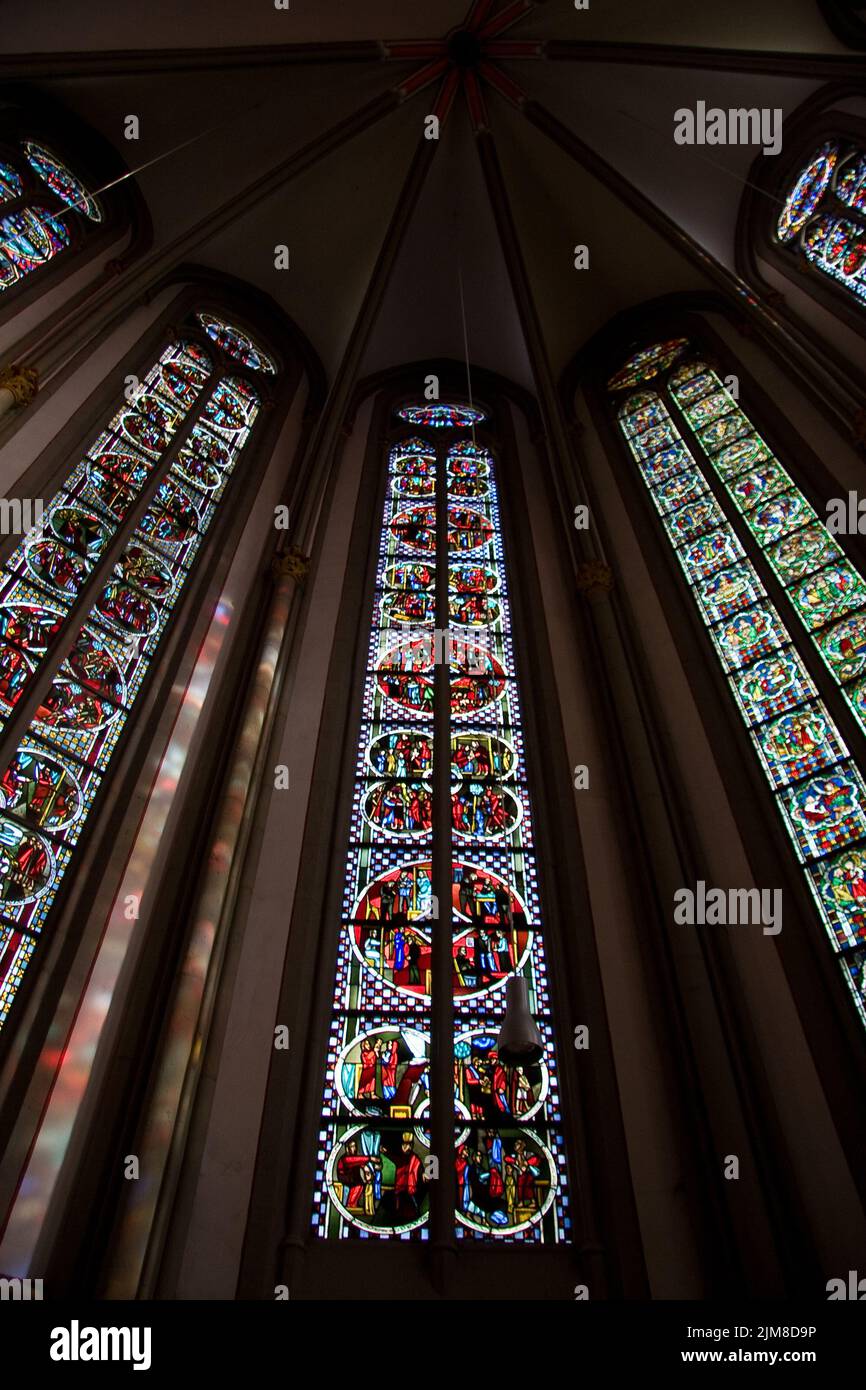Stained glass . church window Stock Photo - Alamy