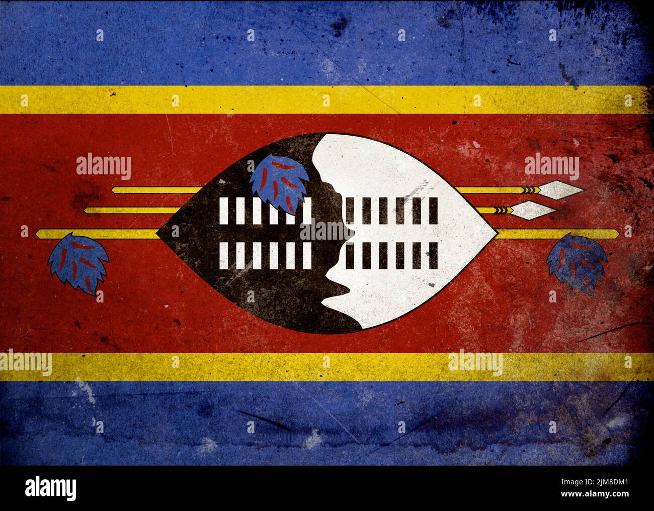 Grunge Flag Swaziland Stock Photo - Alamy