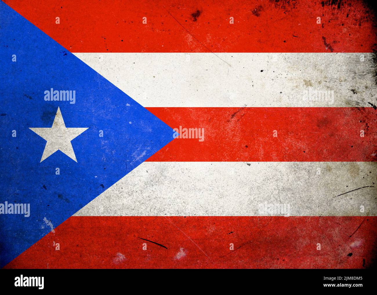 Grunge Flag Puerto Rico Stock Photo - Alamy