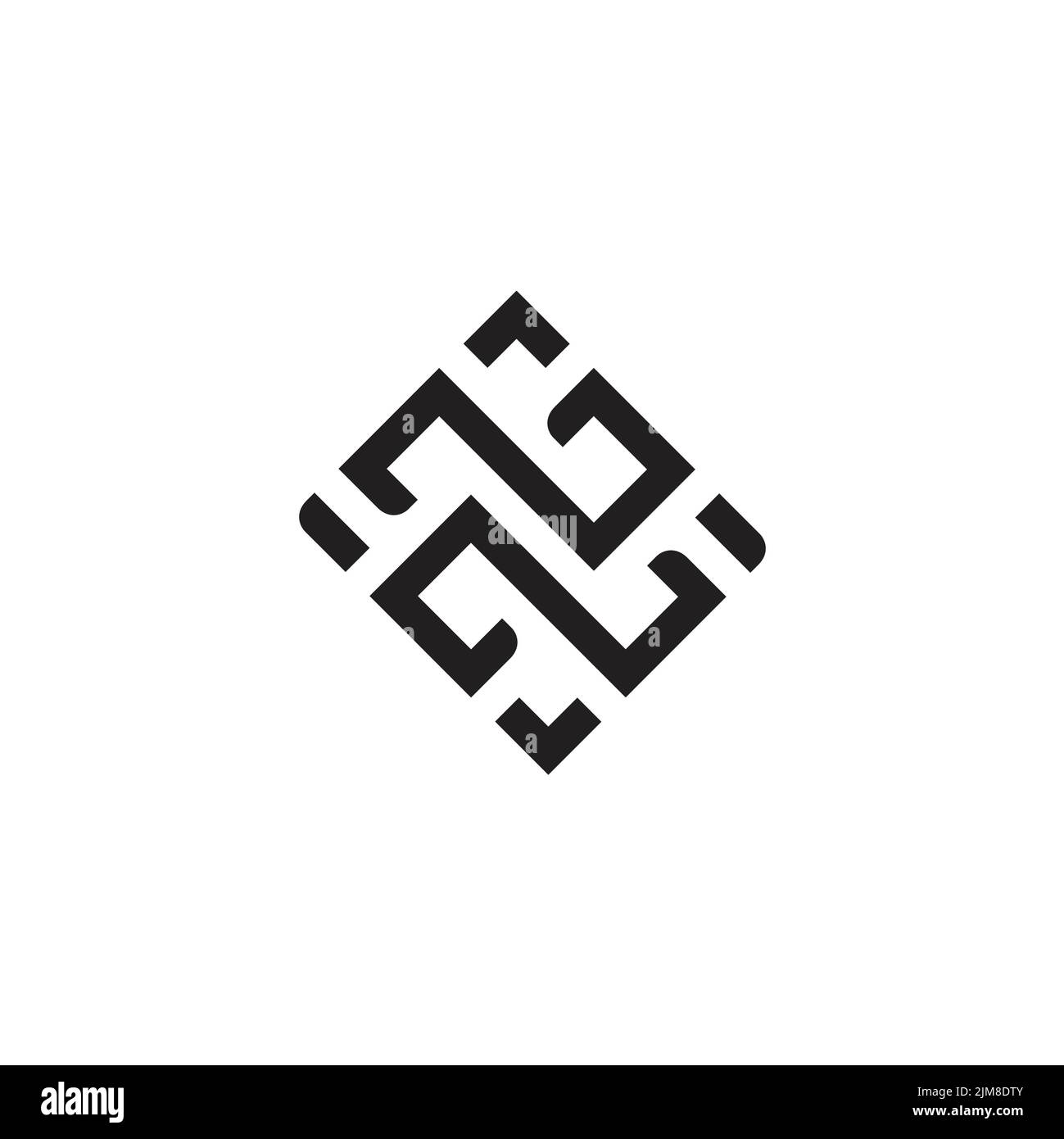 letter nn arrows square line geometric logo vector Stock Vector Image & Art - Alamy