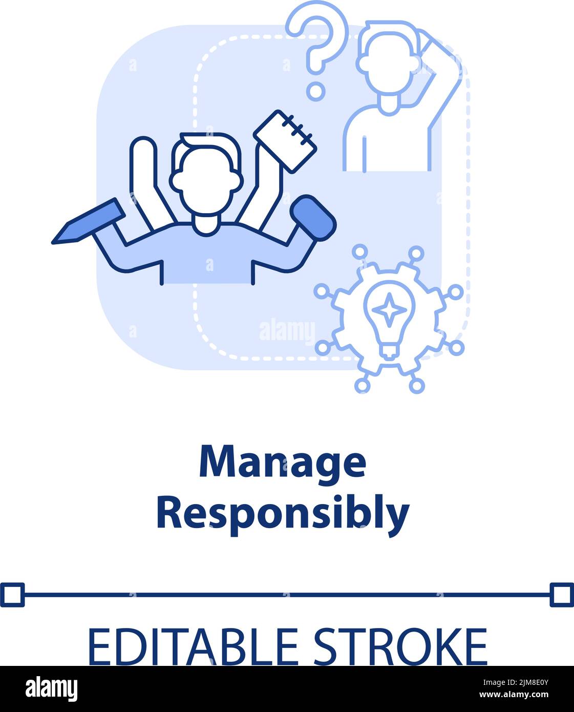 Manage responsibly light blue concept icon Stock Vector Image & Art - Alamy Manage responsibly light blue concept icon Stock Vector Image & Art - Alamy