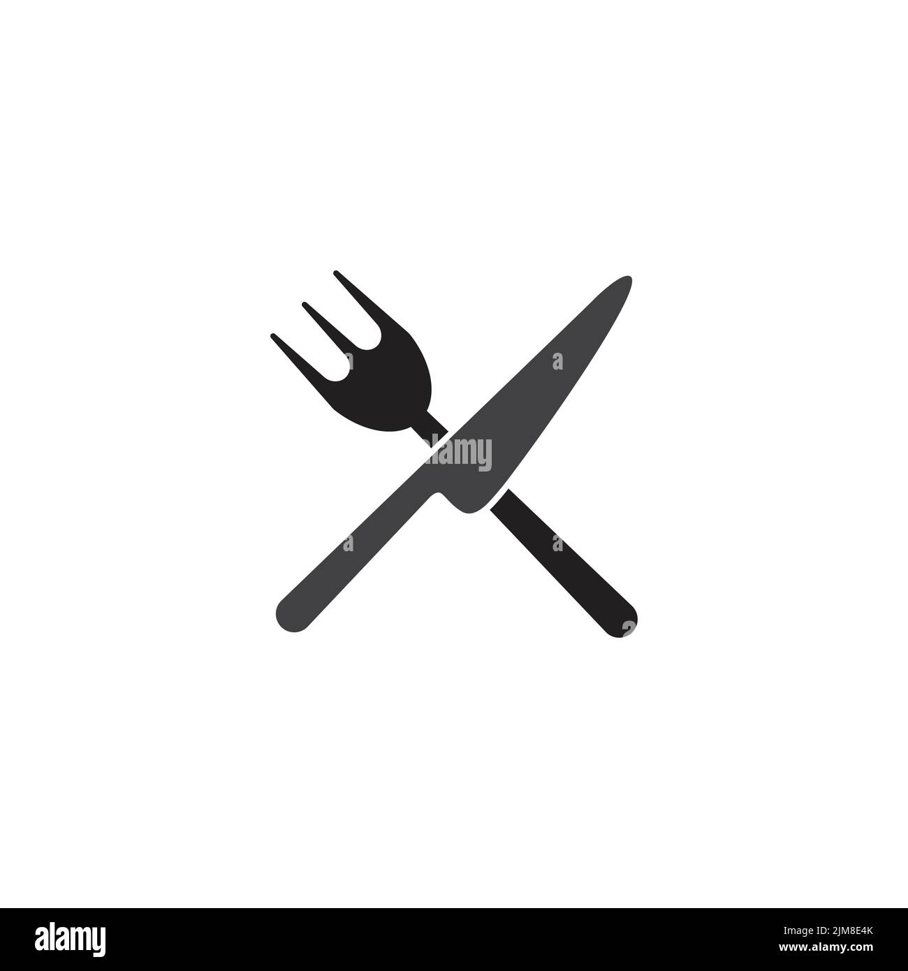 fork knife symbol silhouette design icon vector Stock Vector Image ...