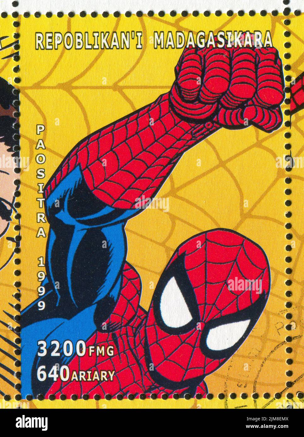Spiderman web cartoon hi-res stock photography and images - Alamy
