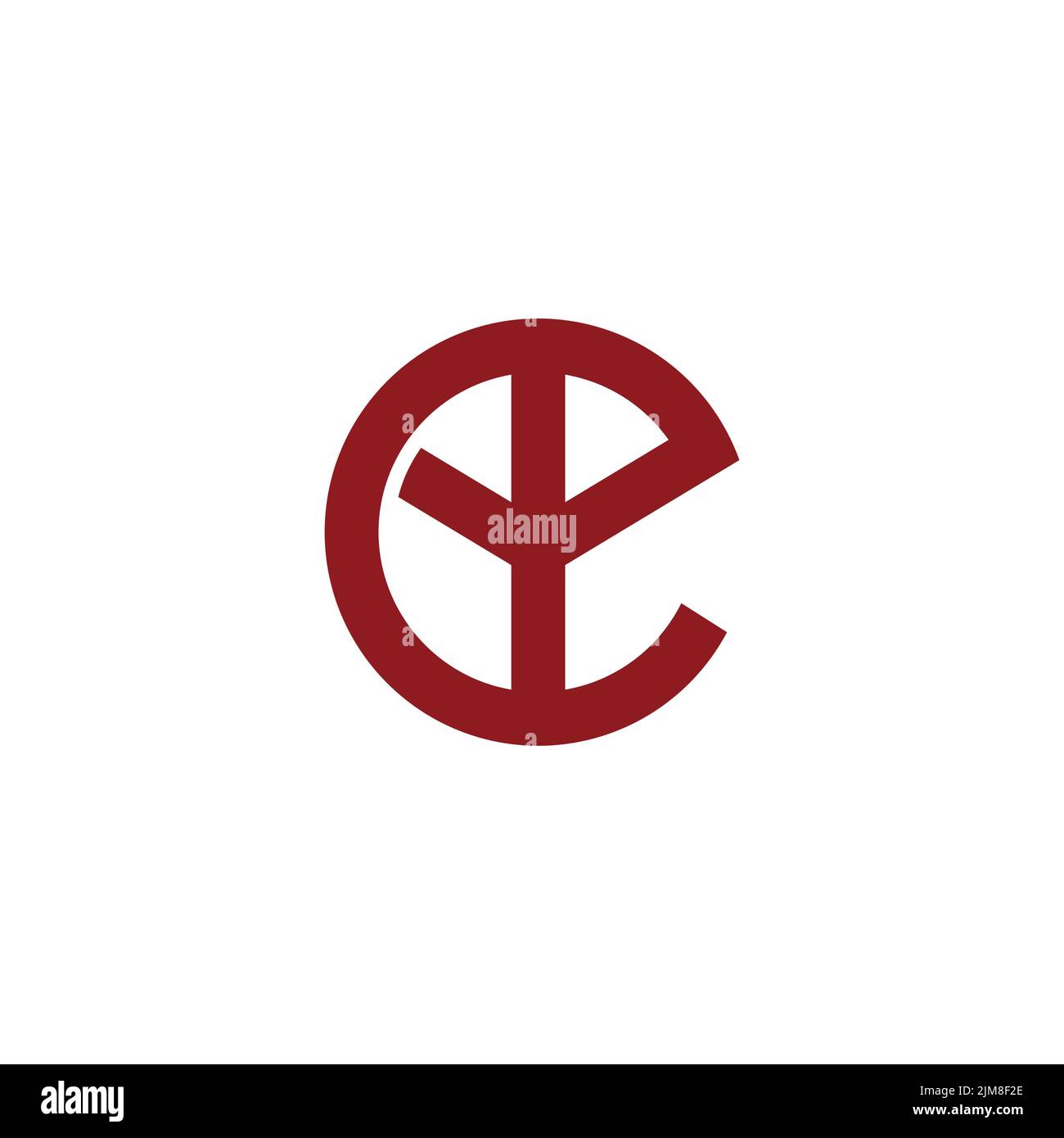 letter e abstract tree wood simple geometric logo vector Stock Vector ...