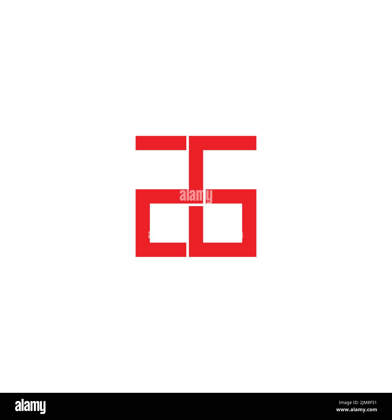 number 26 simple linked geometric line digital logo vector Stock Vector ...
