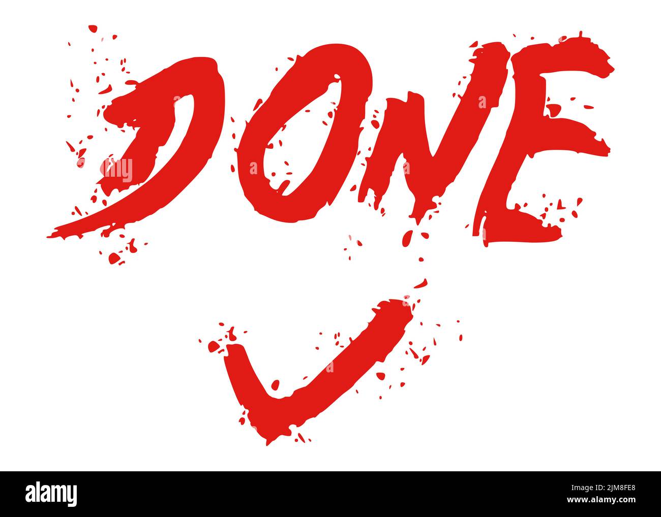 Done text with Checkmark, Graffiti tag. Abstract modern street art ... Done text with Checkmark, Graffiti tag. Abstract modern street art ...