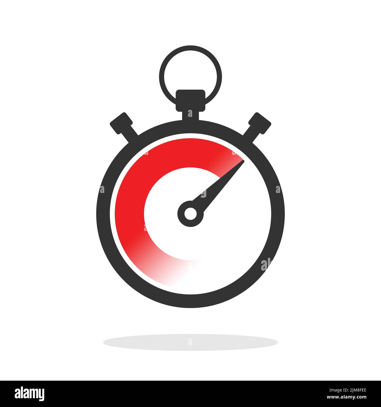 Stopwatch icon illustration in flat style. Timer vector illustration on ...