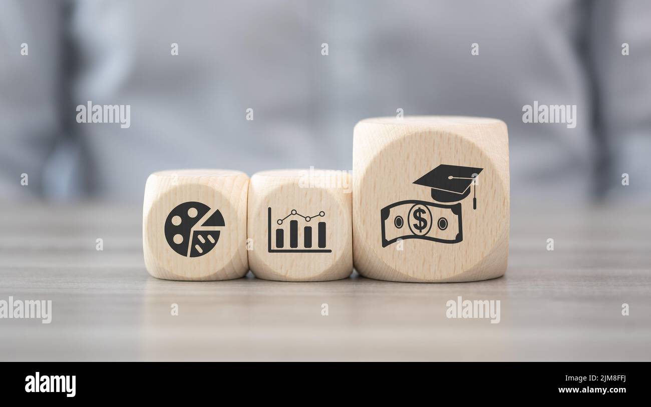 Wooden blocks with symbol of fafsa concept Stock Photo - Alamy