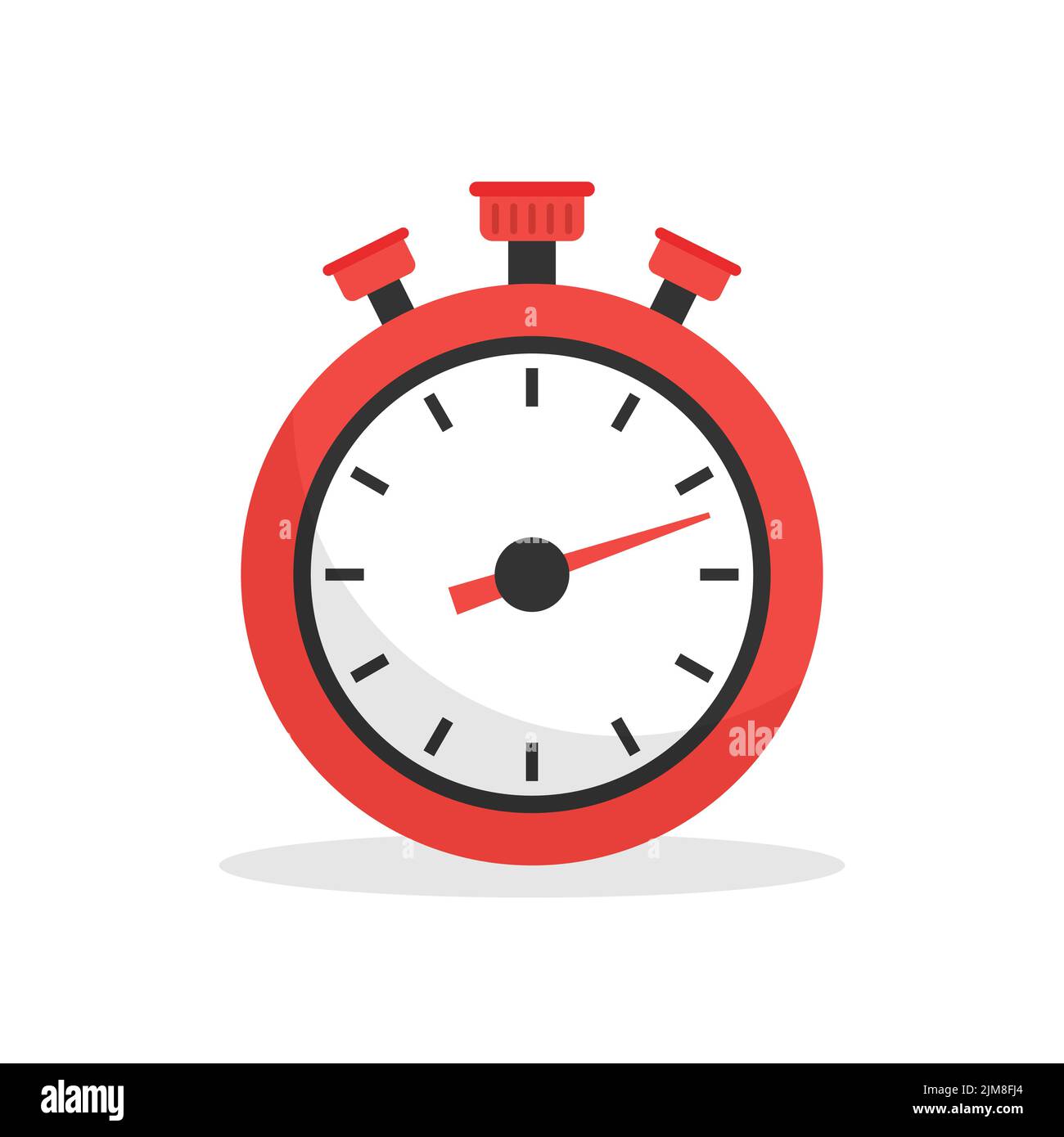 Stopwatch icon illustration in flat style. Timer vector illustration on ...