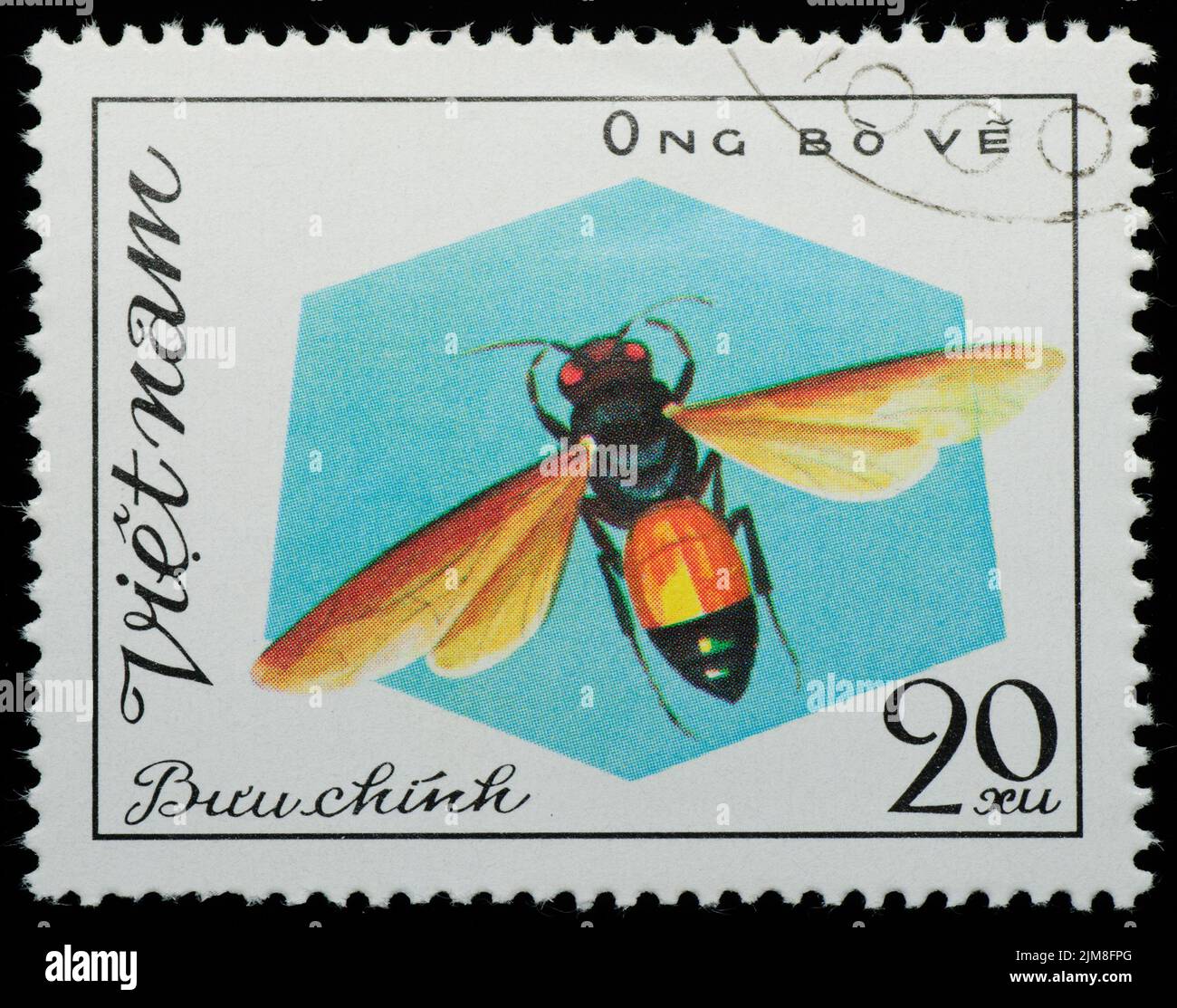 VIETNAM - CIRCA 1980s: stamp - animal insect wasp bee Stock Photo - Alamy