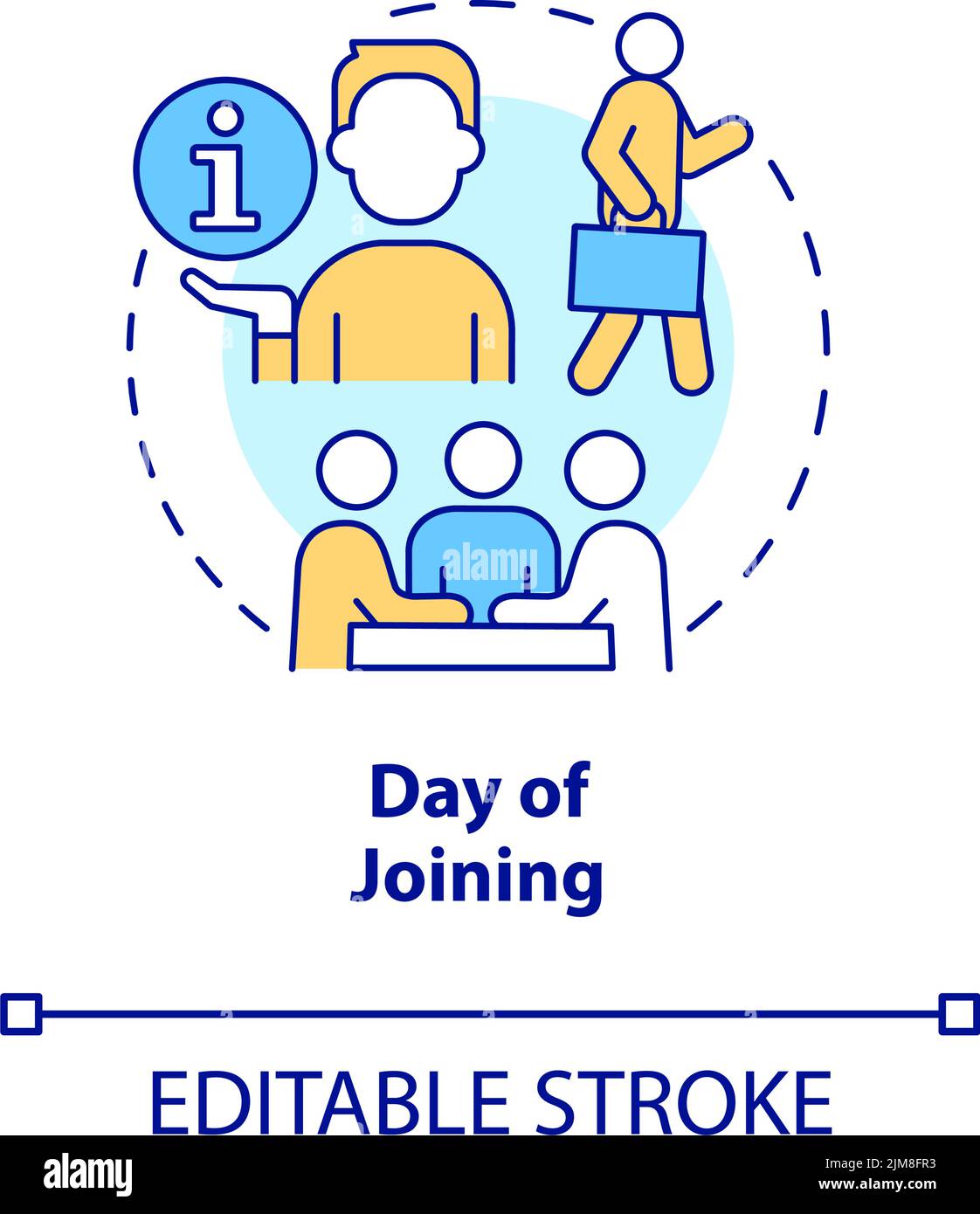 Day of joining concept icon Stock Vector Image & Art - Alamy