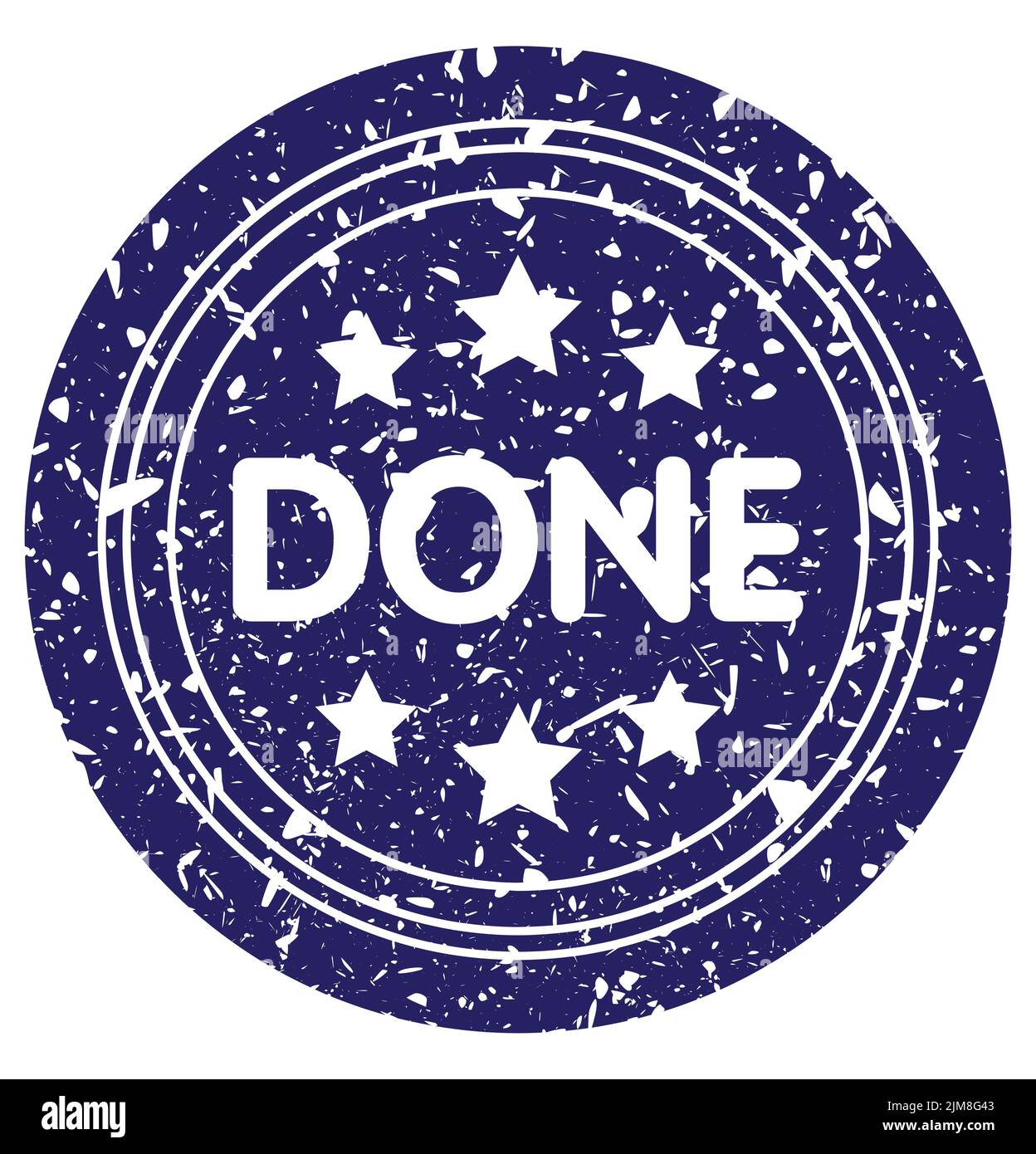 Simple vintage rubber stamp with Done text with Checkmark text Stock ...