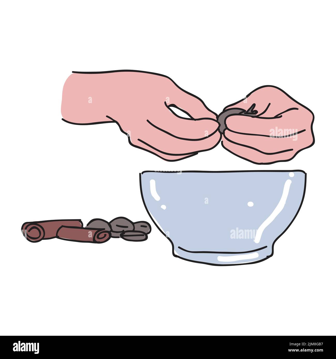 Spices Preparing for Soup Clip art Stock Vector Image & Art - Alamy