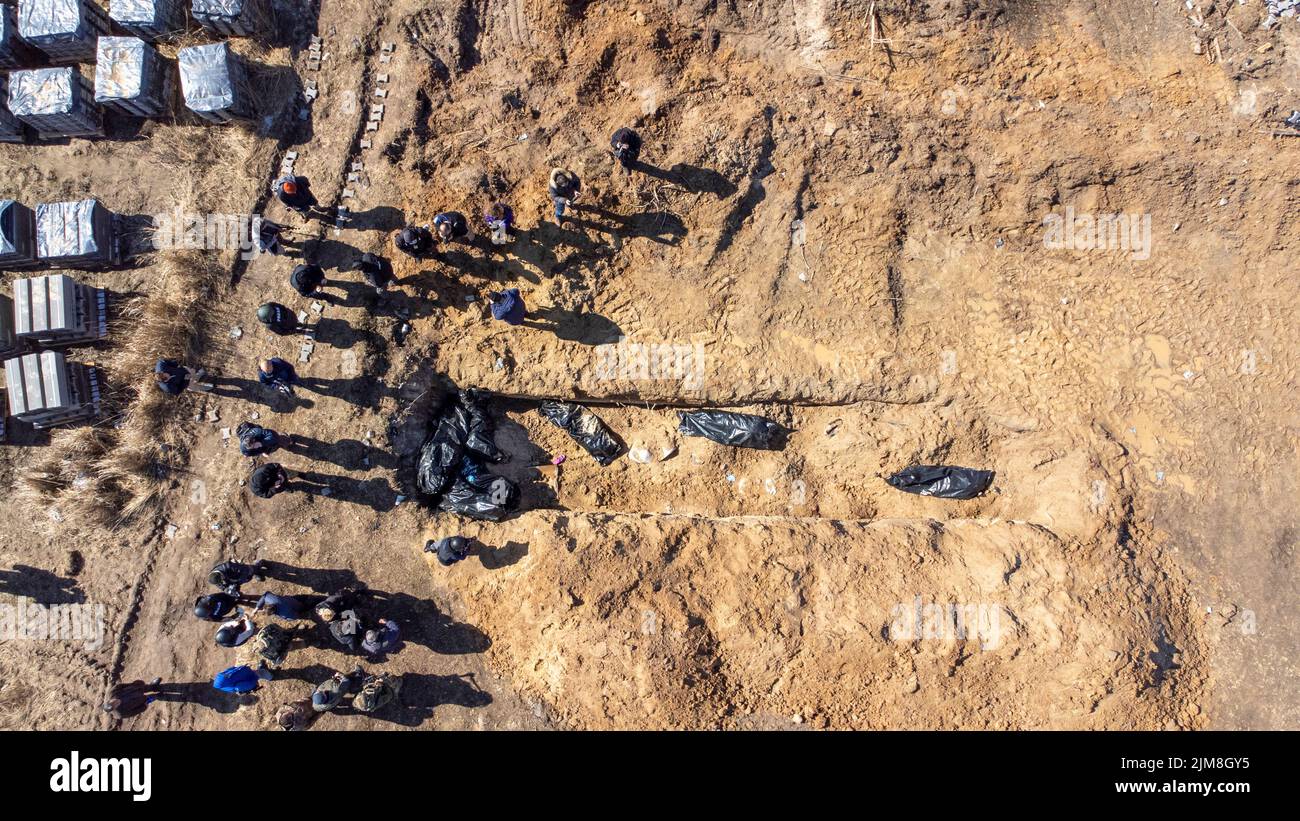 Pic Shows the grave of villagers killed during the invasion and ...
