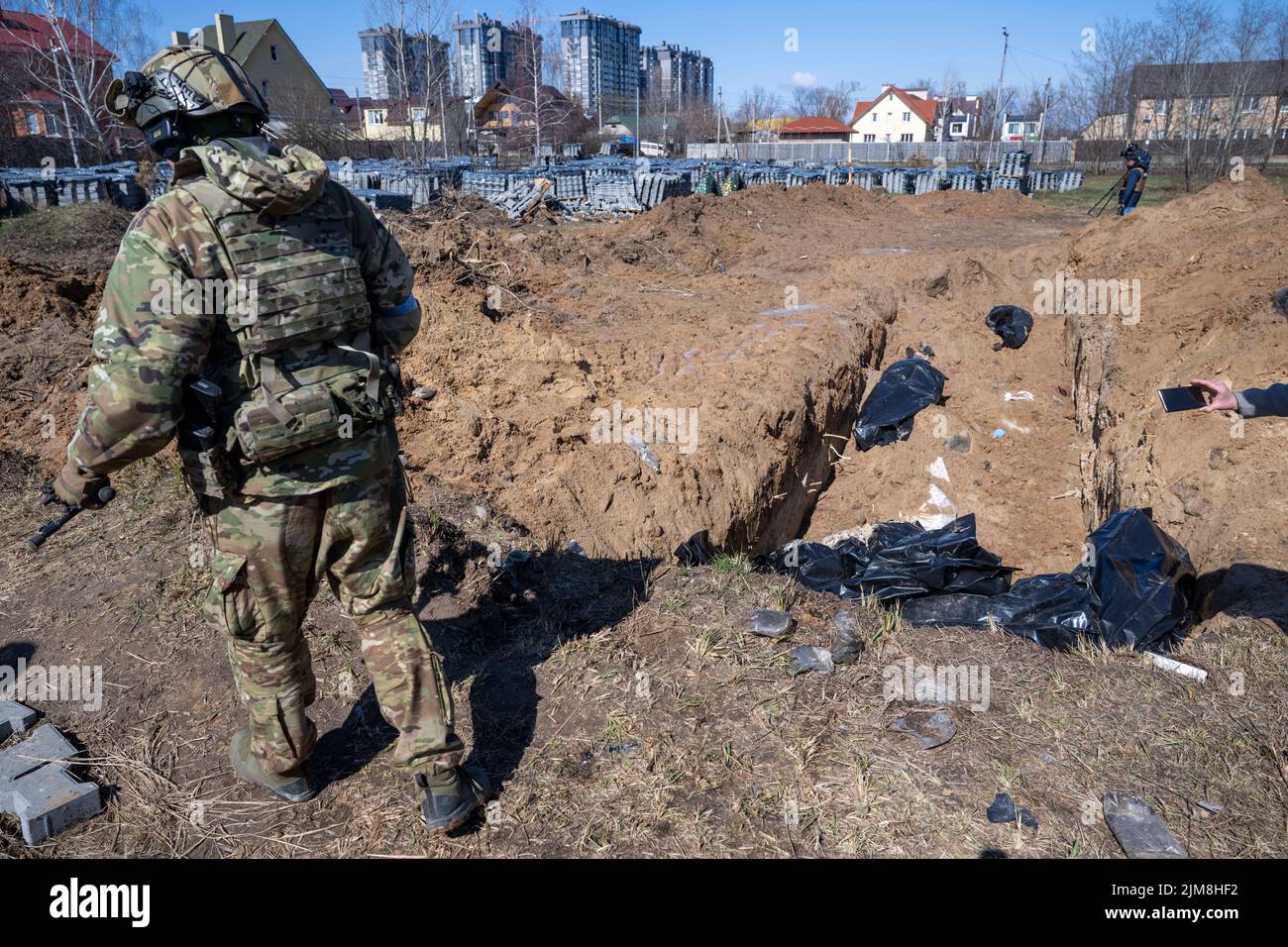 Bucha Ukraine.. The town of Bucha in the Kyiv region which was recently ...