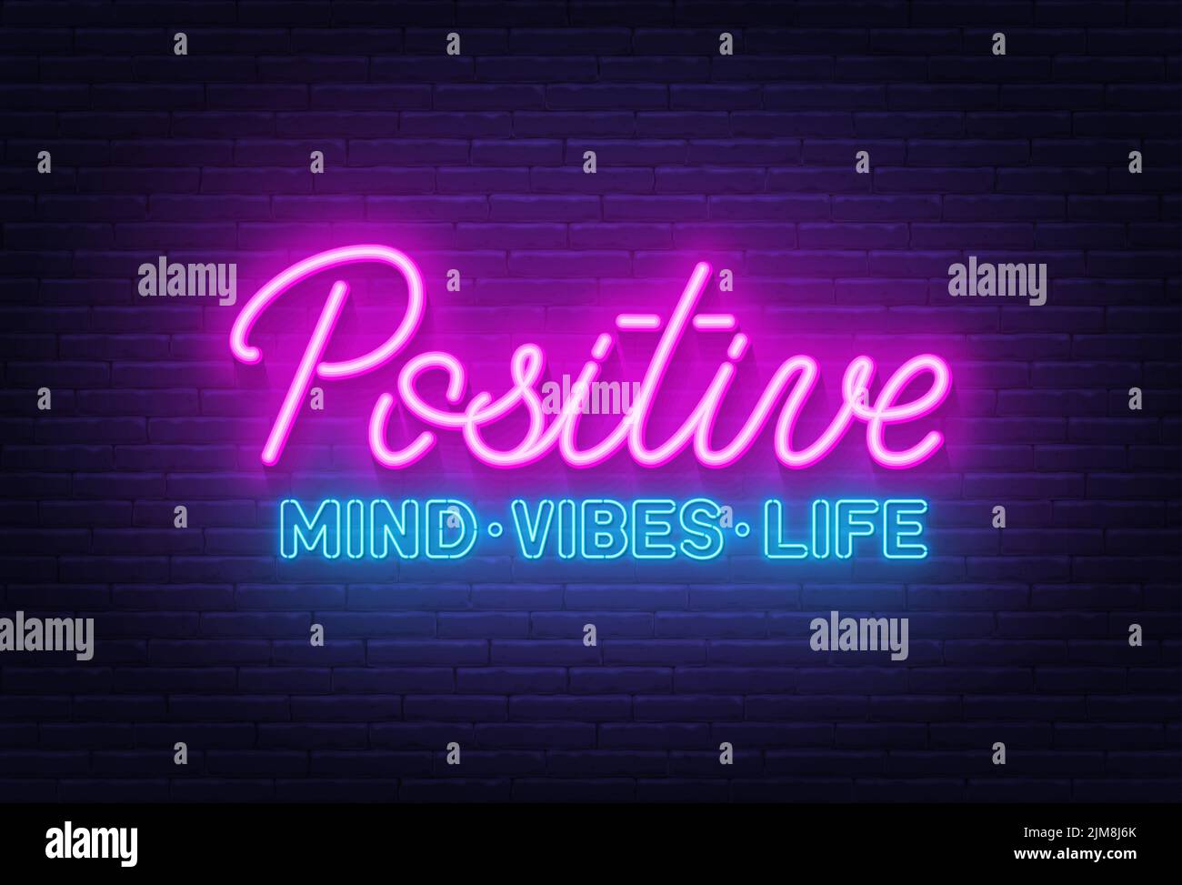 Positive vibes illustration Stock Vector Images - Alamy