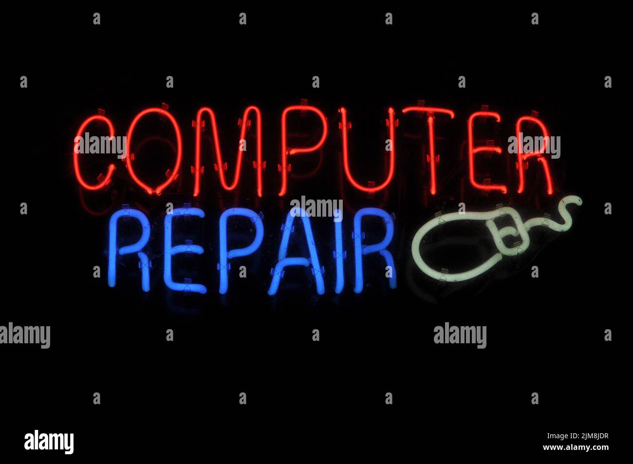 Computer Repair Neon Sign Stock Photo - Alamy