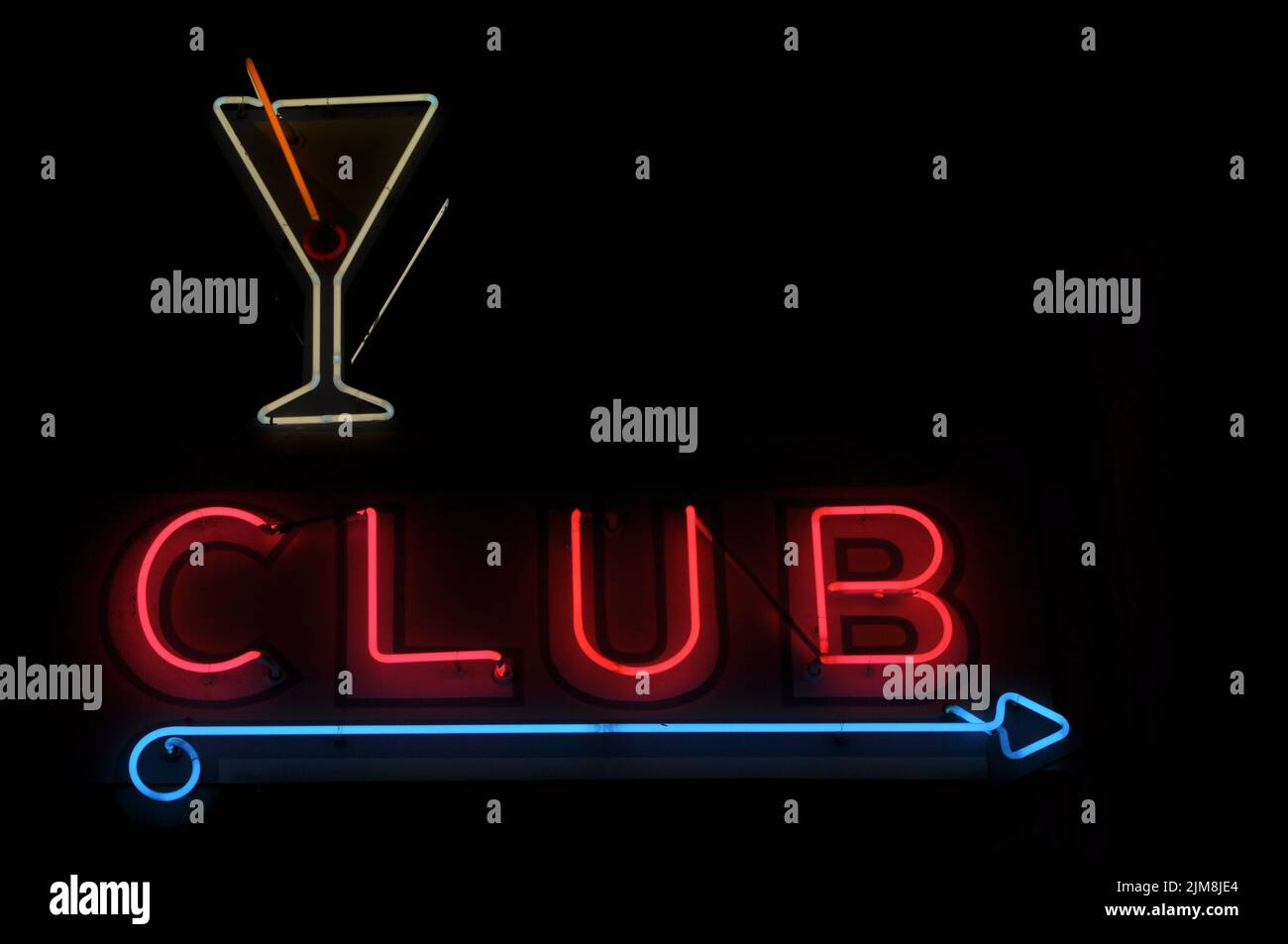 Night Club Neon Sign Stock Photo - Alamy