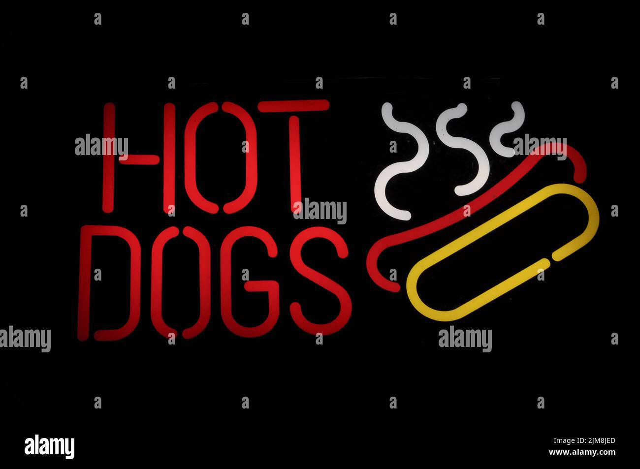 Hot Dogs Neon Sign Stock Photo - Alamy