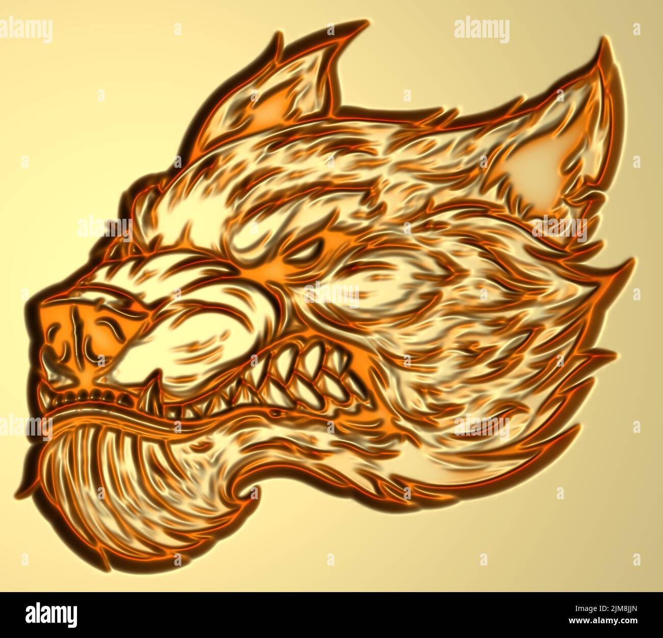 Menacing wolf hi-res stock photography and images - Alamy