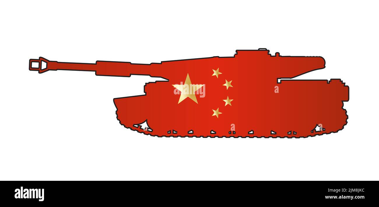 Tank china flag hi-res stock photography and images - Alamy