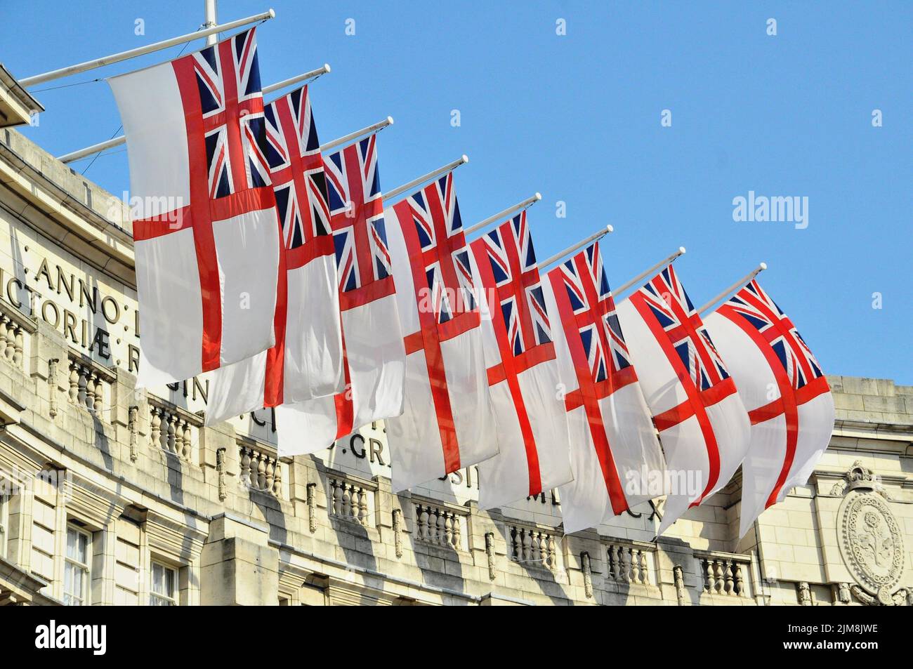 Admiralty Arch naval flags Stock Photo - Alamy