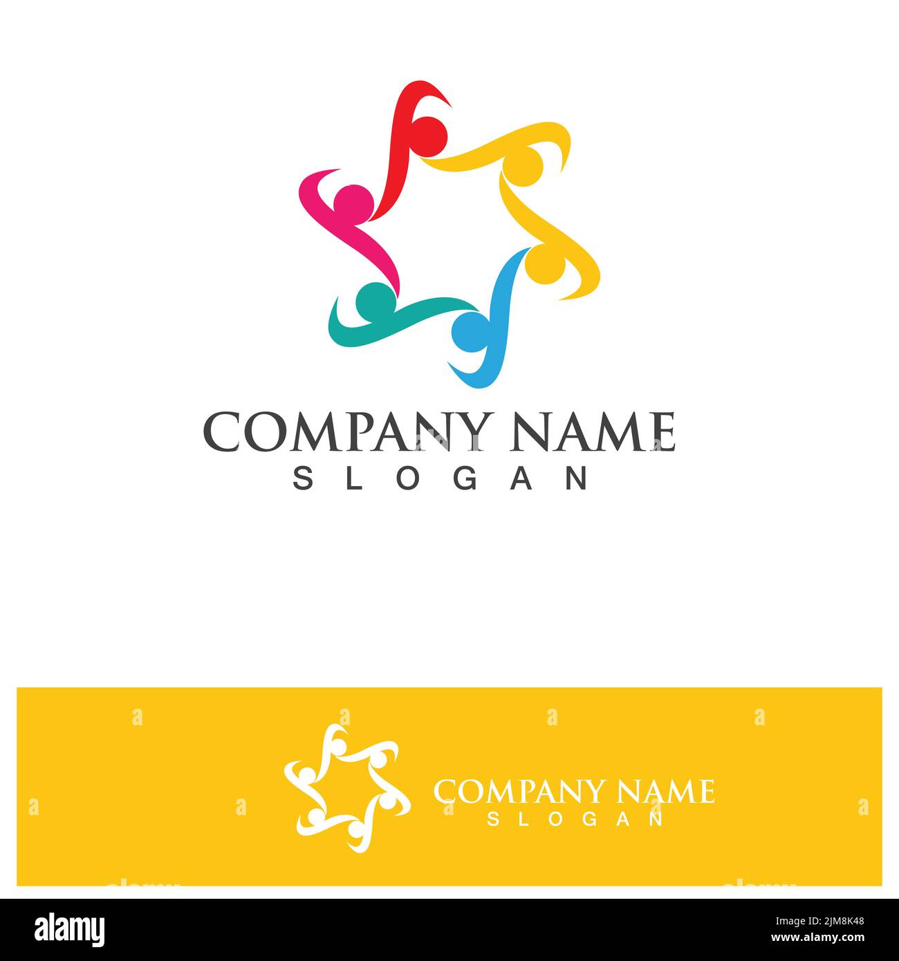 Community group logo, network and social icon vector Stock Vector Image ...