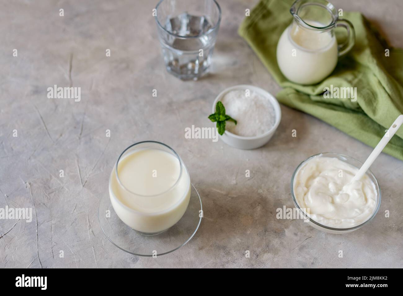 Ayran is a popular refreshing Middle Eastern beverage made with yogurt ...