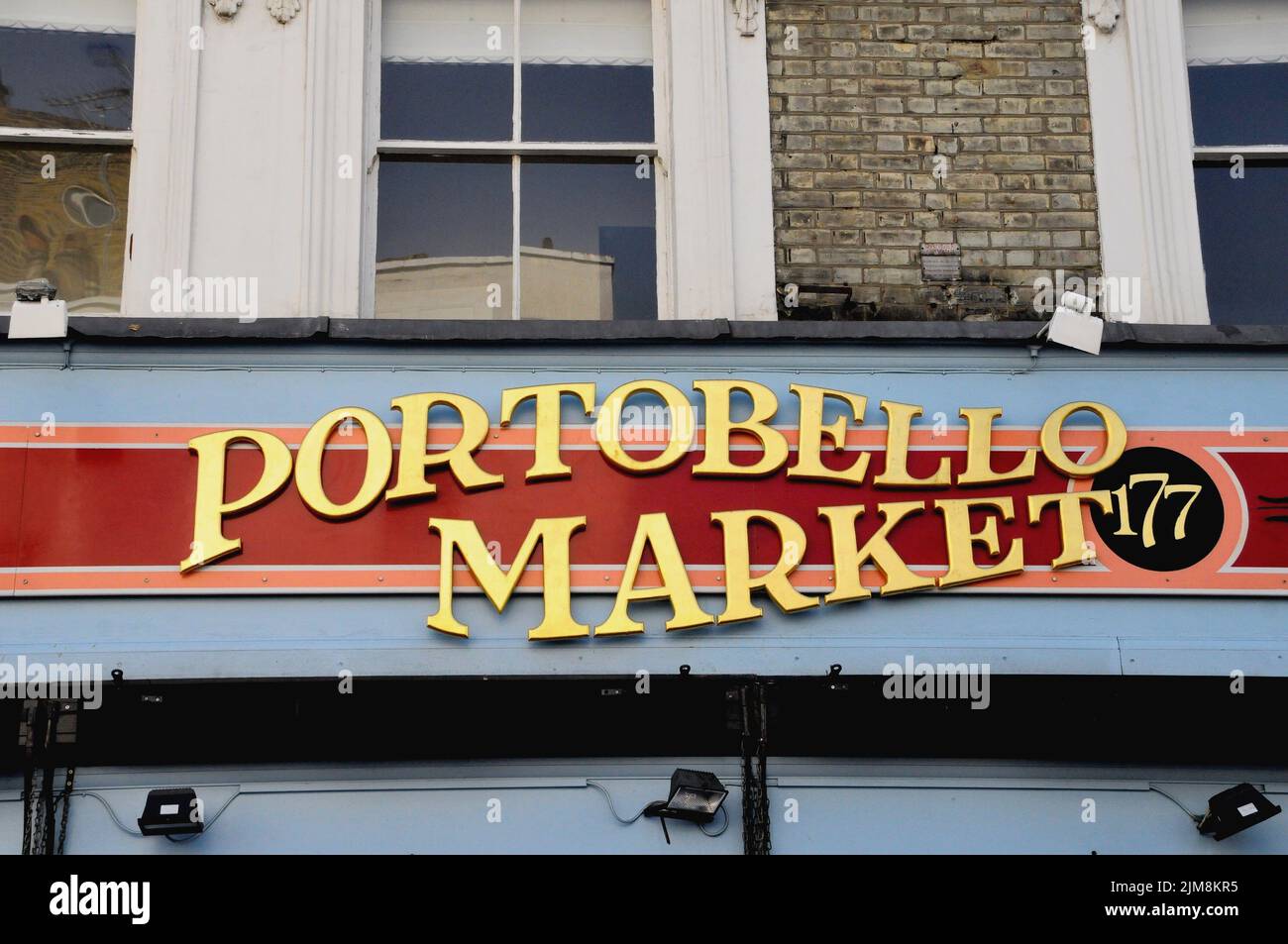 Portobello Market sign Stock Photo - Alamy