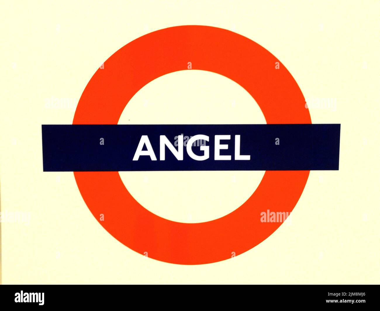 Angel station sign Stock Photo - Alamy