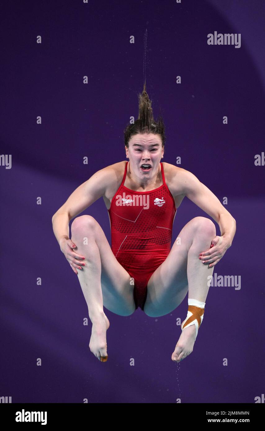 England's Amy Rollinson during the Women's 1m Springboard Preliminary ...