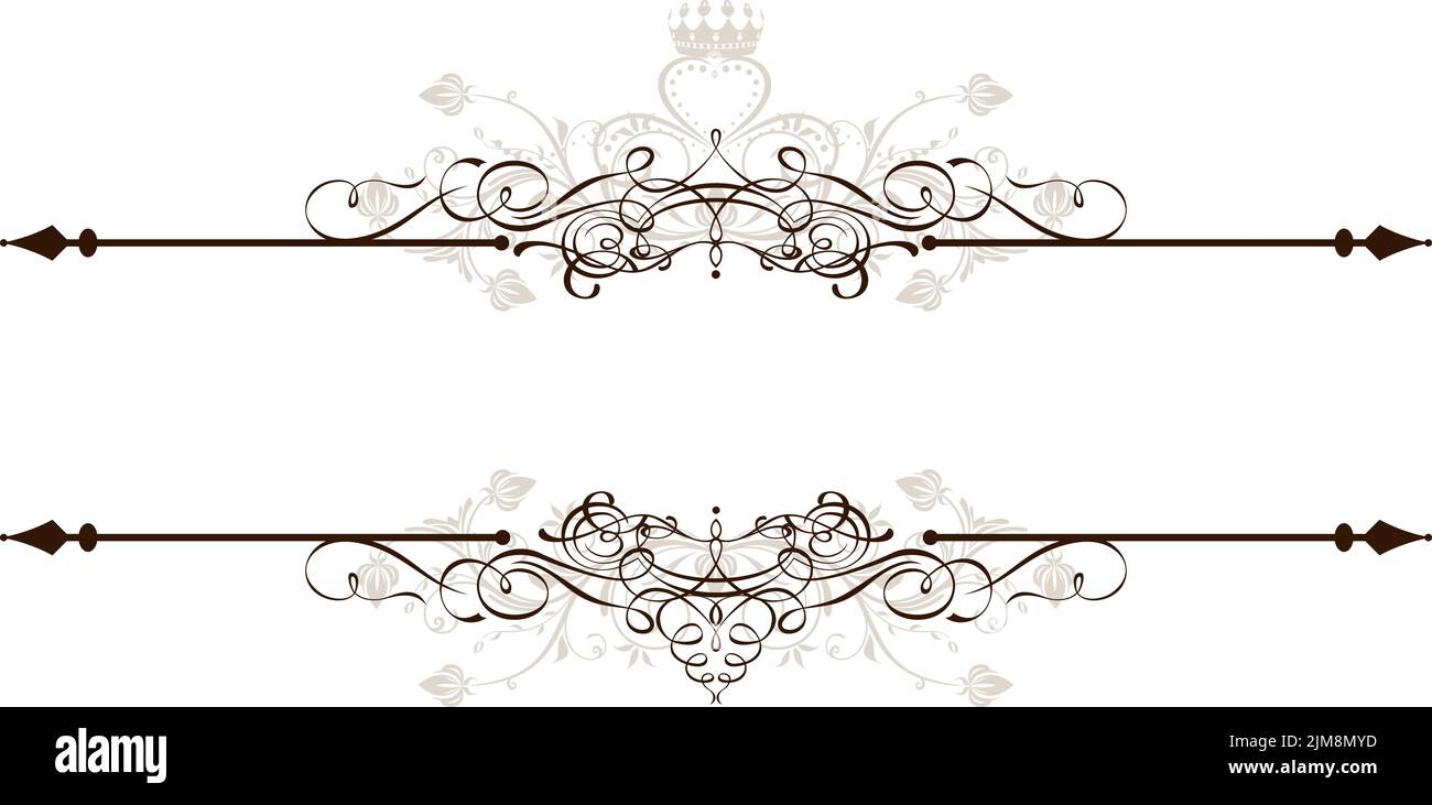 Vintage Ornamental Banner Stock Photo - Alamy